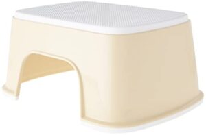 babybjörn step stool, powder yellow/white