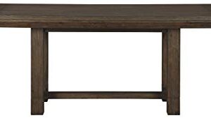 Signature Design by Ashley Dellbeck Casual Rectangular Dining Extension Table, Seats up to 8, Dark Brown