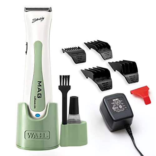 Wahl Professional - Sterling Mag Trimmer with Rotary Motor and Lithium-Ion Battery for Professional Stylists and Barbers - Basil and White (Limited Edition)