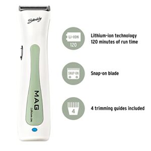 Wahl Professional - Sterling Mag Trimmer with Rotary Motor and Lithium-Ion Battery for Professional Stylists and Barbers - Basil and White (Limited Edition)