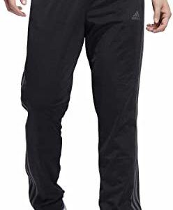 adidas Mens Midweight Essential Tricot Zip Track Pants (as1, Alpha, m, Regular, Regular, Black/Grey Six)