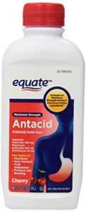 equate maximum strength antacid cherry liquid, 12 fl. oz.