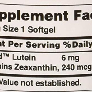 Puritans Pride Lutein 6 Mg with Zeaxanthin Supports Eye Health, 200 Count