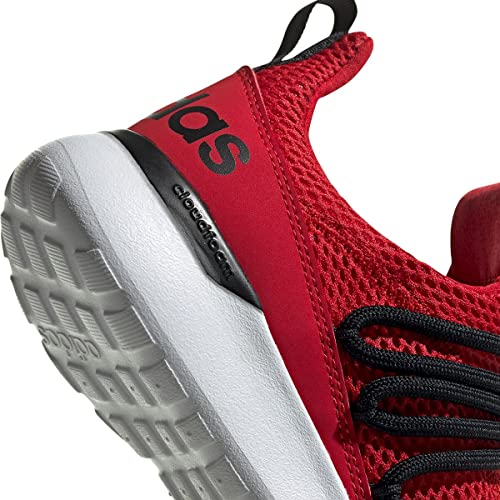 adidas unisex child Lite Racer Adapt 3.0 Running Shoe, Scarlet/Core Black/White, 5 Big Kid US