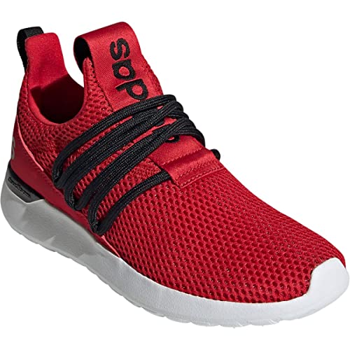 adidas unisex child Lite Racer Adapt 3.0 Running Shoe, Scarlet/Core Black/White, 5 Big Kid US