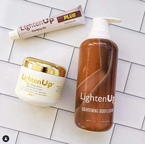 LightenUp Plus Clarifying Gel - 1 fl oz / 30 ml - Dark Spots Cream, Reduce Hyperpigmentation on: Dark Knuckles, Elbows, Hands, Armpits, with Alpha Arbutin, Fruity Tamarind Extract