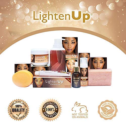 LightenUp Plus Clarifying Gel - 1 fl oz / 30 ml - Dark Spots Cream, Reduce Hyperpigmentation on: Dark Knuckles, Elbows, Hands, Armpits, with Alpha Arbutin, Fruity Tamarind Extract