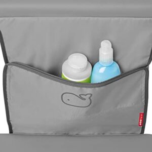 Skip Hop Baby Bath All-in-One Elbow Saver and Kneeler, Moby, Grey