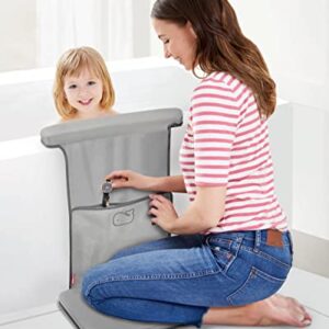 Skip Hop Baby Bath All-in-One Elbow Saver and Kneeler, Moby, Grey