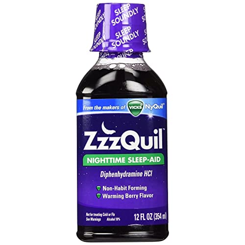 Vicks ZzzQuil Nighttime Sleep-Aid, Berry Flavor - 12 fl. oz - 3 pk.