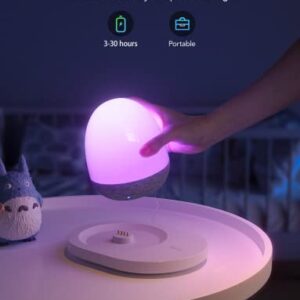 Govee RGBIC Easter Night Light, Sound Machine, Bluetooth Speaker in One, 60+ Music, Game & Sence Modes, Portable Table Lamp with Charging Base, White Noise Machine, Sleep Trainer for Gentle Wake Up