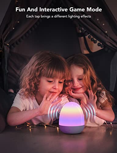 Govee RGBIC Easter Night Light, Sound Machine, Bluetooth Speaker in One, 60+ Music, Game & Sence Modes, Portable Table Lamp with Charging Base, White Noise Machine, Sleep Trainer for Gentle Wake Up