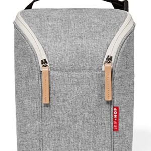 Skip Hop Baby Bottle Bag, Grab & Go, Grey Melange