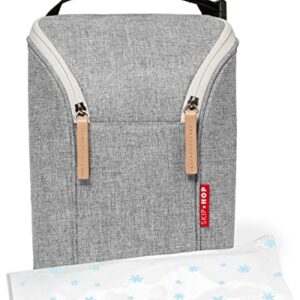 Skip Hop Baby Bottle Bag, Grab & Go, Grey Melange