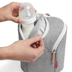 Skip Hop Baby Bottle Bag, Grab & Go, Grey Melange