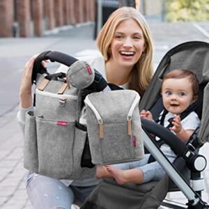 Skip Hop Baby Bottle Bag, Grab & Go, Grey Melange