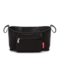 skip hop universal stroller organizer, grab & go, black