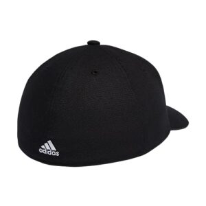 adidas Men's Producer 2 Structured Stretch Fit Cap, Black/White, Small-Medium