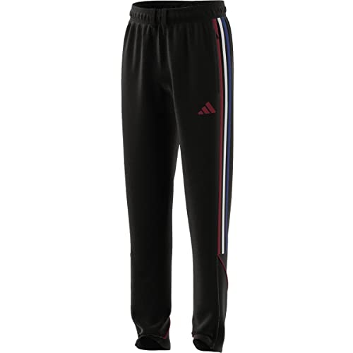 adidas Kids' Tiro Pants, Black/Team Power Red, Small