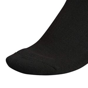 adidas Women's Athletic Cushioned Low Cut Socks with Arch Compression (6-Pair), Black/Aluminum 2, Medium