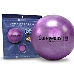 Tune Up Fitness – Coregeous Ball | Psoas Release, Abdominal, Belly & Lower Back Massager | Therapy Stretch Ball for Lower Back Pain, Stress & Digestive Relief, Improved Breathing & Sleep (Iris)