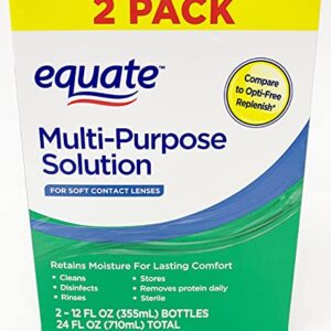 Equate Multi-Purpose Solution Twin Pack 2-12 oz (355 ml)