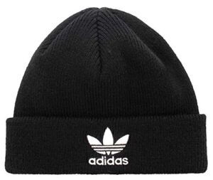 adidas originals men’s trefoil beanie, black, one size