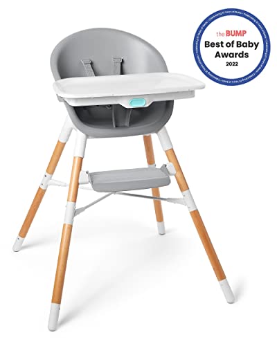 Skip Hop Baby High Chair, Eon 4-in-1, Grey/White