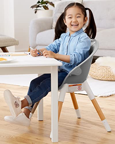 Skip Hop Baby High Chair, Eon 4-in-1, Grey/White