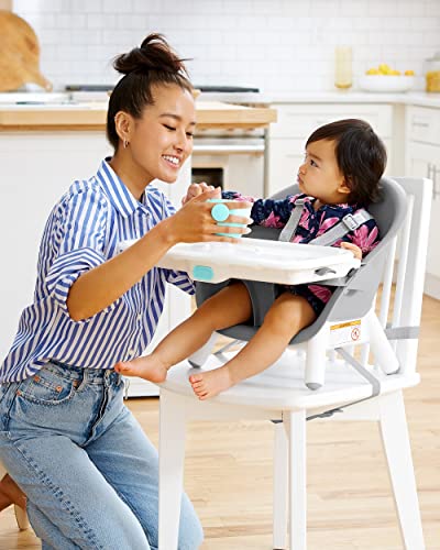 Skip Hop Baby High Chair, Eon 4-in-1, Grey/White