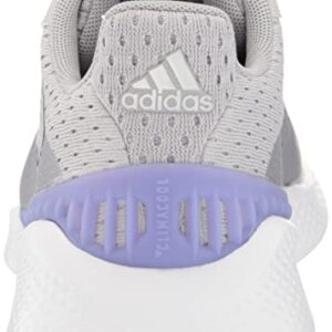 adidas Women's SUMMERVENT Spikeless Golf Shoes, Grey Two/Silver Metallic/Light Purple, 5