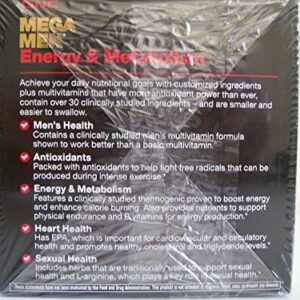 GNC Mega Men Energy & Metabolism Program 30 Packs - New Formula