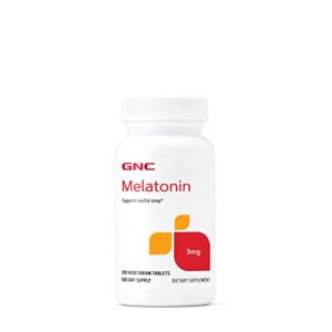 GNC Melatonin 3mg - 120 Vegetarian Tablets