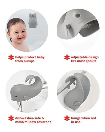 Skip Hop Bath Spout Cover, Universal Fit, Moby, Grey