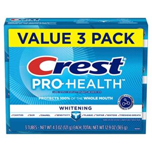 crest pro-health whitening toothpaste (4.3oz) triple pack