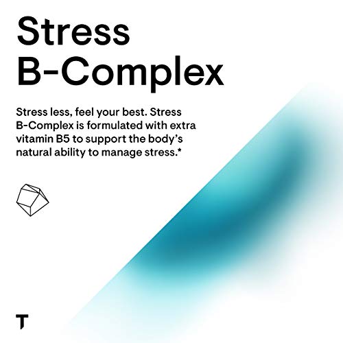 Thorne Stress B-Complex - Vitamins B2, B6, B12, and Folate in Highly-Absorbable and Active Forms - Extra Vitamin B5 for Adrenal Support, Stress Management and Immune Function - 60 Capsules