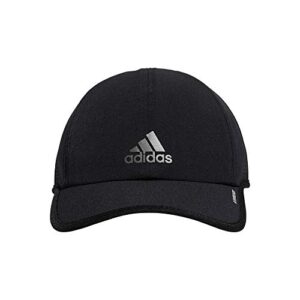 adidas Women's Superlite Relaxed Fit Performance Hat, Black/White, One Size