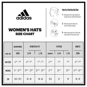 adidas Women's Superlite Relaxed Fit Performance Hat, Black/White, One Size