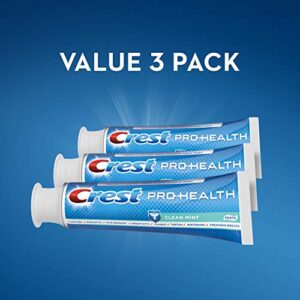 Crest Pro-Health Smooth Formula Toothpaste, Clean Mint, 4.6 oz, Pack of 3 (Packaging May Vary)