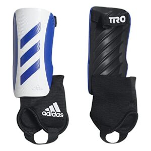 adidas unisex-youth tiro match shin guards royal blue/white large