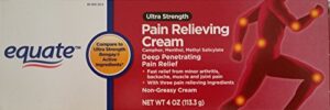 equate ultra strength pain relieving cream muscle rub, 4-ounce tube