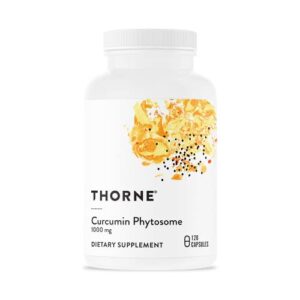 thorne curcumin phytosome 1000 mg (meriva) – clinically studied, high absorption – supports healthy inflammatory response in joints, muscles, gi tract, liver, and brain – 120 capsules – 60 servings