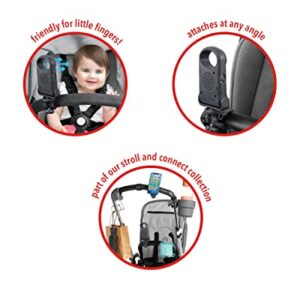 Skip Hop Portable Bladeless Stroller Fan, Adjustable 3 Speeds, Stroll & Connect, Grey