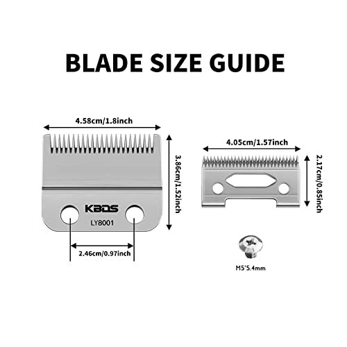 KBDS Replacement Blades for Clippers,Precision 2 Holes Clipper blade part Compatible with Wahl Magic Clip/Super Taper/Senior/Icon/Blading/Taper 2000/Chrome Super Taper/Pro Clip