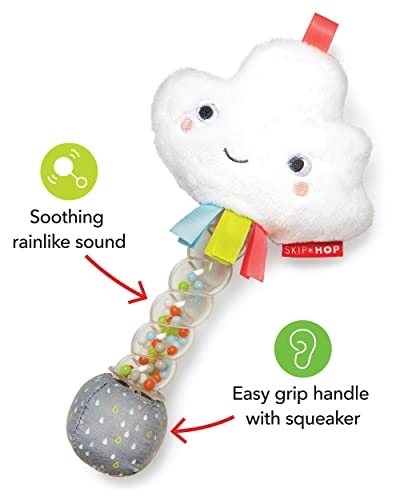 Skip Hop Baby Rattle, Silver Lining Cloud Rainstick