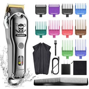 hatteker hair cutting kit pro hair clippers for men professional barber clippers ipx7 waterproof cordless beard trimmer hair trimmer