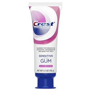 Crest Pro-Health Gum and Sensitivity, Sensitive Toothpaste, All-Day Protection, (Pack of 3), 4.1 oz