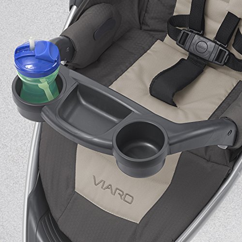 Chicco Viaro Quick-Fold Travel System, Includes Infant Car Seat and Base, Stroller and Car Seat Combo, Baby Travel Gear | Black/Black