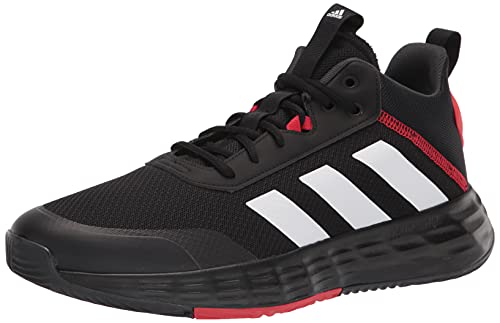 adidas Men's Own The Game 2.0 Basketball Shoe, Black/White/Carbon, 11