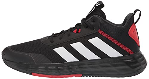 adidas Men's Own The Game 2.0 Basketball Shoe, Black/White/Carbon, 11